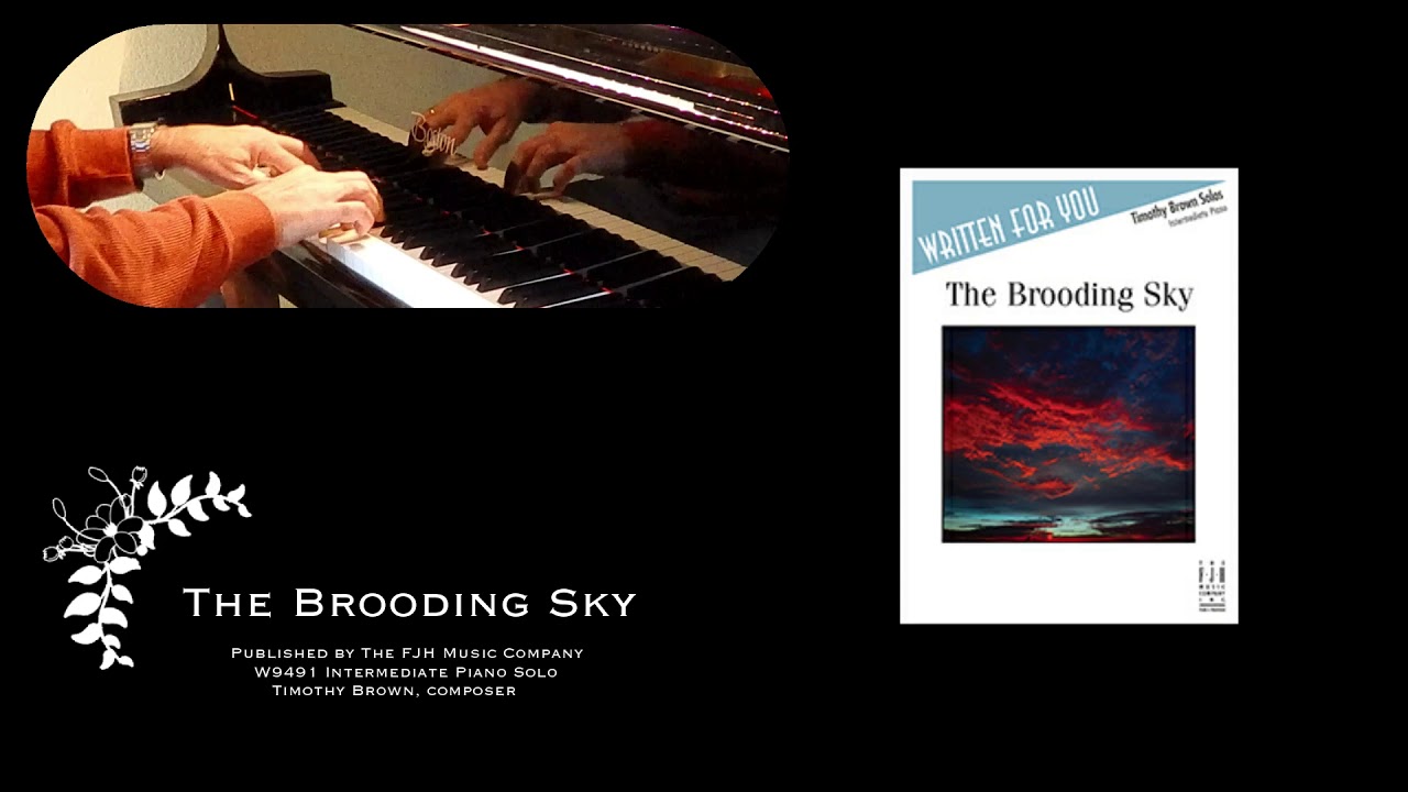 "The Brooding Sky" Intermediate Piano Solo (W9491) Published by The FJH ...