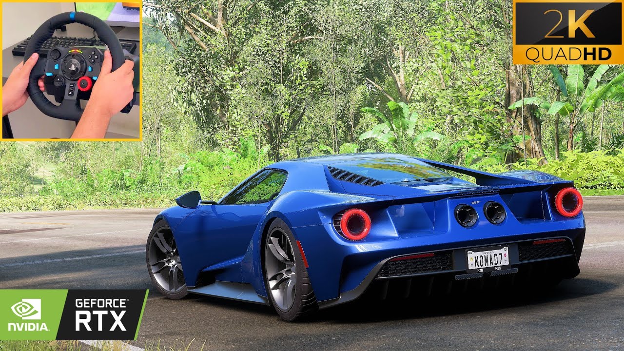 Ford GT | Logitech G29 Steering wheel gameplay | Forza Horizon 5 - YouTube