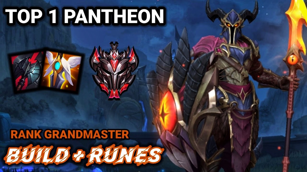 Wild Rift Top 1 Pantheon - Grandmaster Full Ranked - YouTube