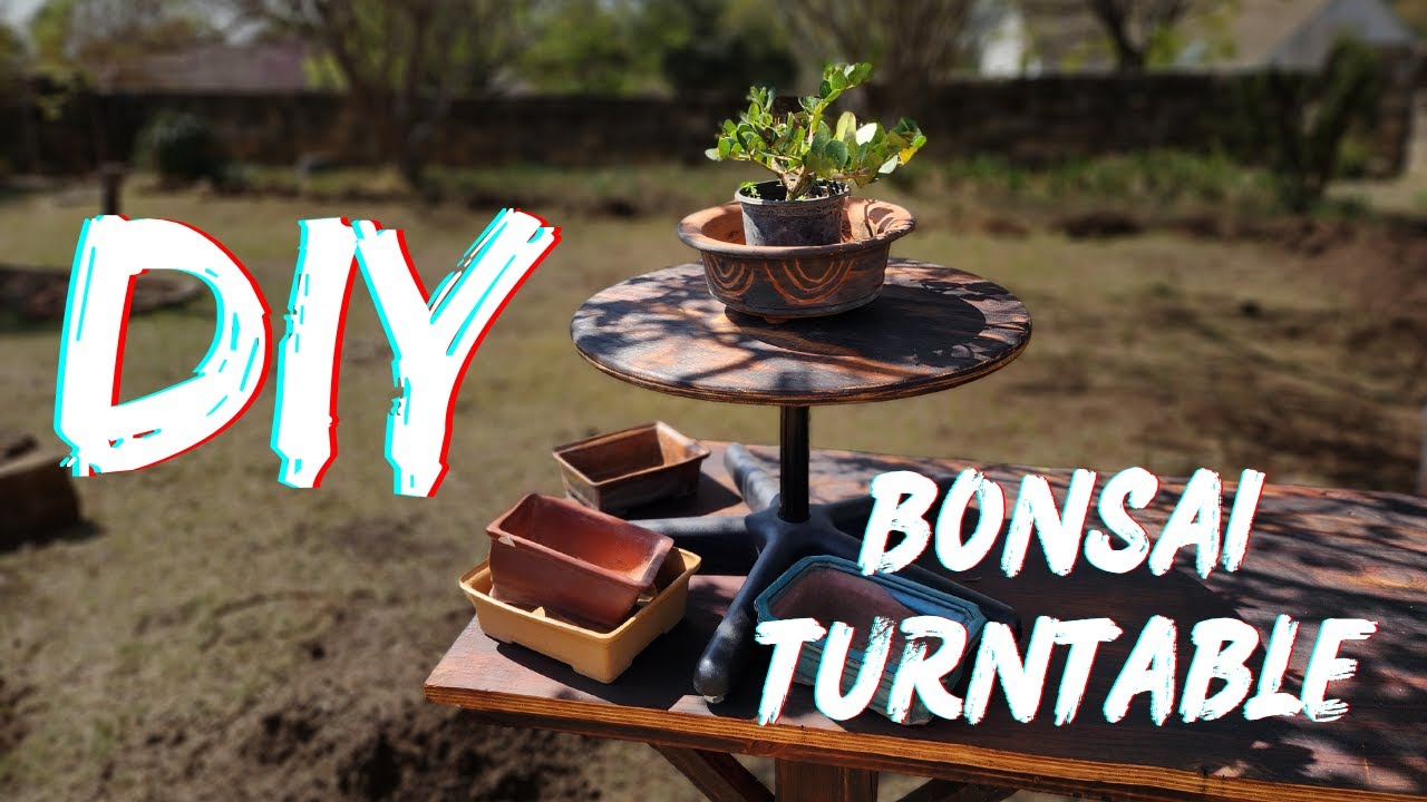 DIY - Bonsai Turntable From Old Office Chair - YouTube