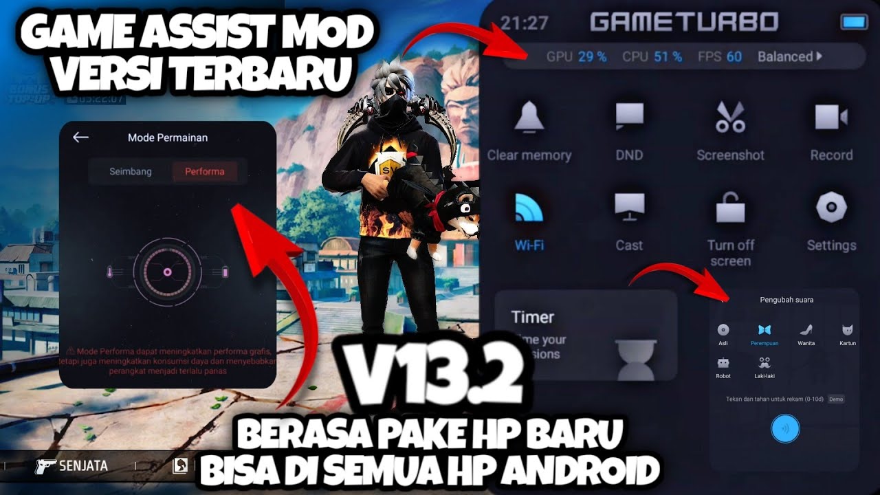 GAME TURBO ASSIST MOD V13.2 ALL DEVICE‼️GAME TURBO TERBAIK UNTUK SEMUA ...