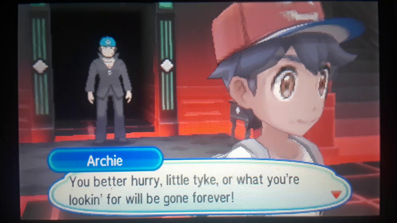 Pokemon Ultra Sun Cutscene - Archie meets Maxie!!! (Rainbow Rocket ...