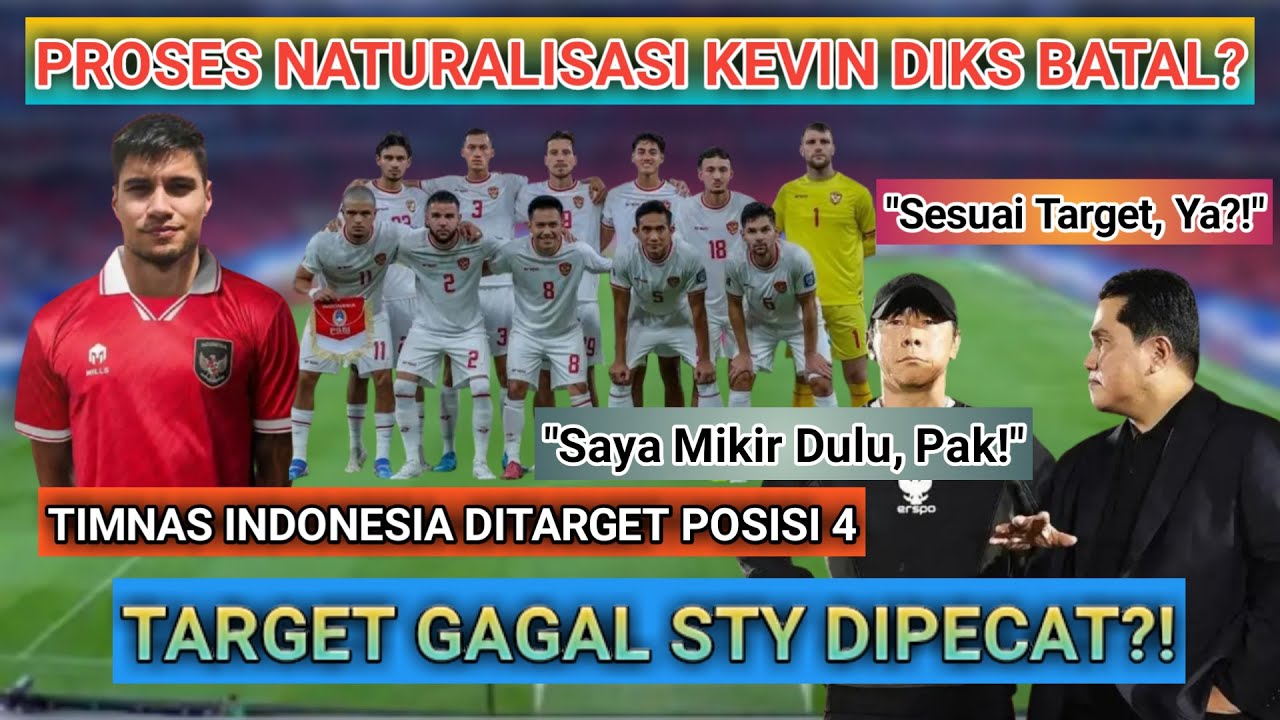 Proses Naturalisasi Kevin Diks Batal? PSSI Evaluasi STY! Gagal Penuhi ...