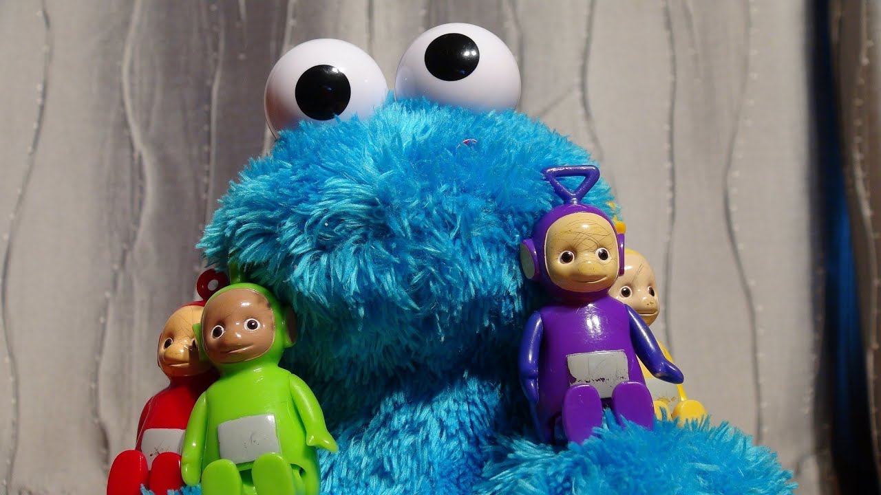 Cookie Monster Count' n Crunch , visits the Teletubbies, and eats all ...