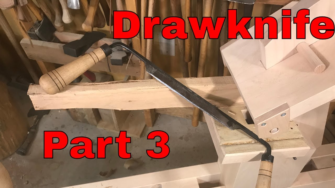 Forging a drawknife - part three - making handles - YouTube