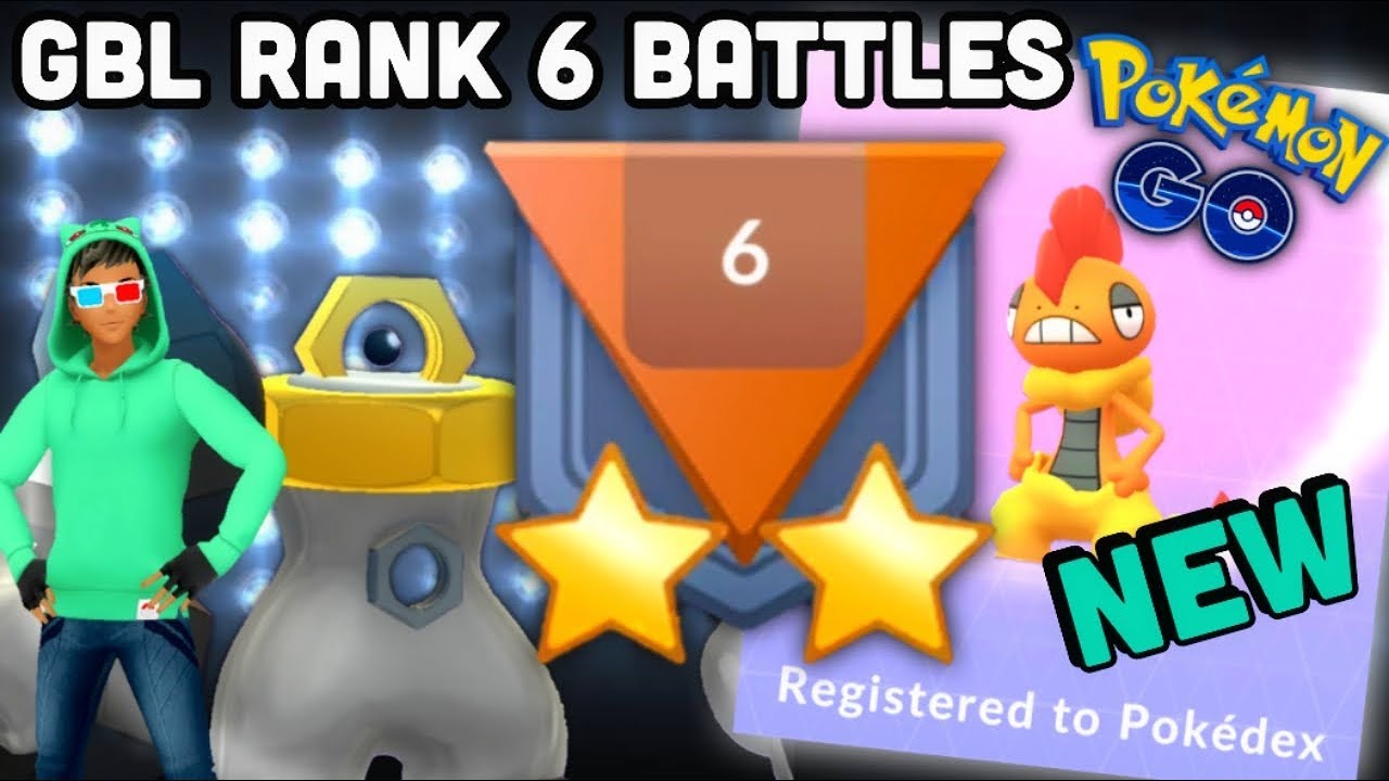 Go Battle League Update And Scrafty Acquired In Pokemon Go Rank 6