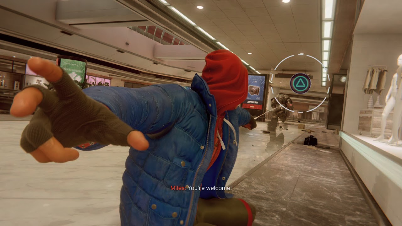 Marvel's Spider-Man: Miles Morales - Mall Chase - YouTube