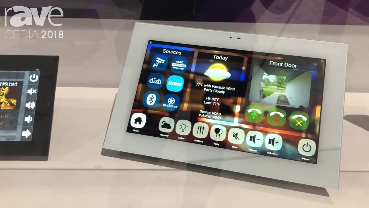 CEDIA 2018: RTI Debuts the New PoE KA8, KA11 Color Touchpanels - YouTube
