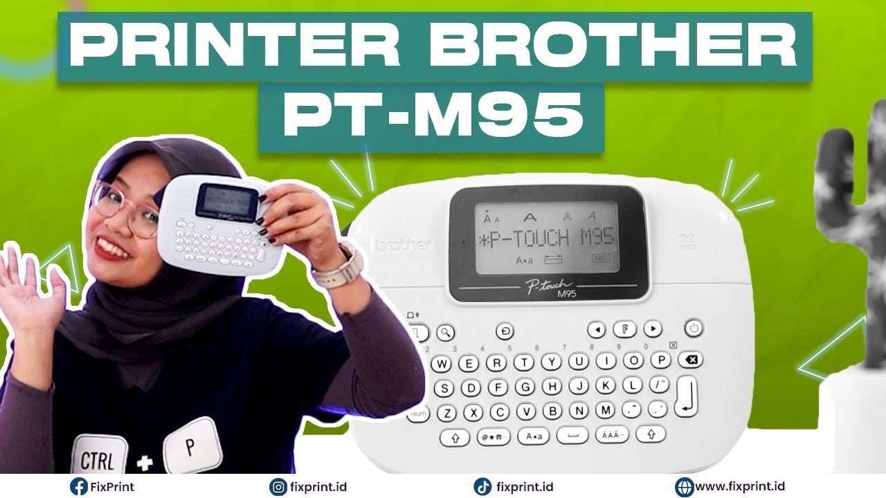 Review & Unboxing Printer Kalkulator | Brother P-touch PT-M95 Handy ...