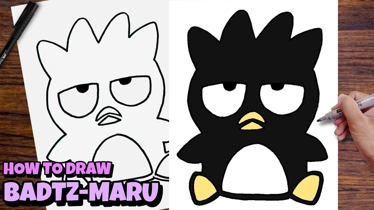 Badtz Maru Face Drawing