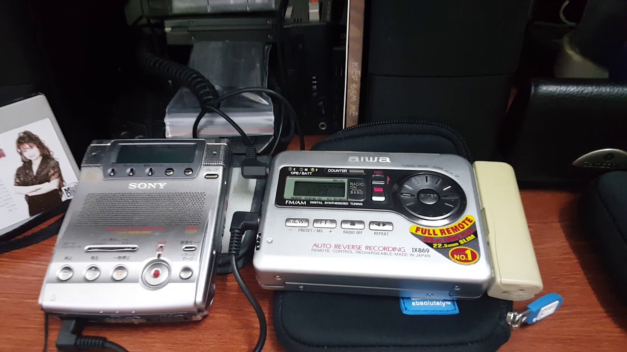 Minidisc & Cassette Player Portable: MZ-B100 & JX869 (1) - YouTube