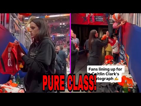 Caitlin Clark Signs Autographs for Every Fan in Sight After WNBA All ...