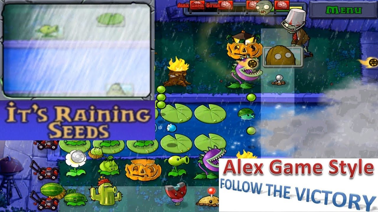 Plants vs. Zombies - Mini Games - It's Raining Seeds (Android Gameplay ...