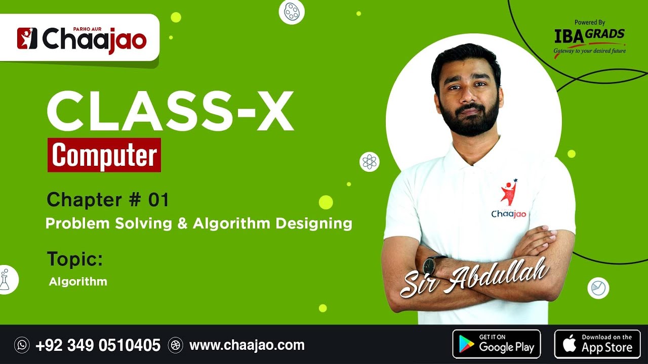 Algorithm Problem Solving And Algorithm Designing Computer Class 10 6777