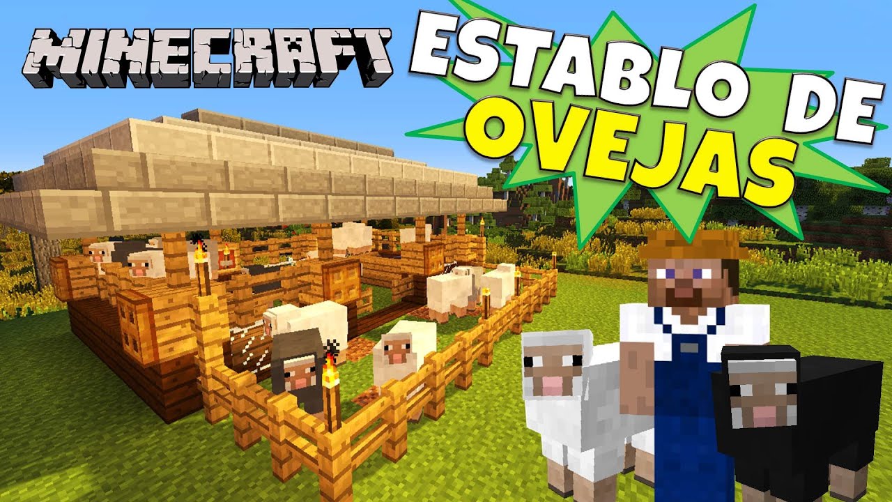 Minecraft: Establo para Ovejas, Super Tutorial. - YouTube