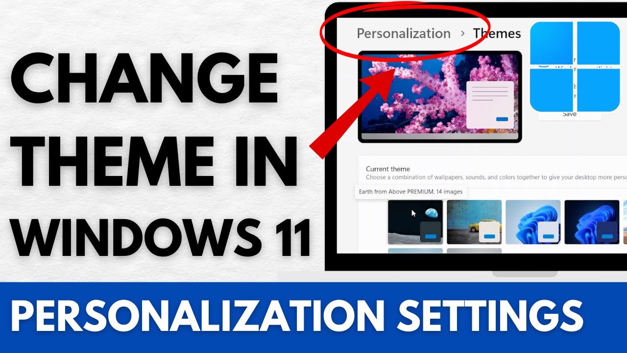 How to Change and Install Theme in Windows 11? Personalization Themes ...