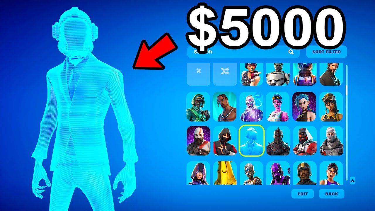 Trading a $1 Fortnite Account into a $5,000 RARE Account! - YouTube