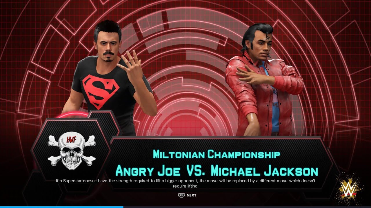 Angry Joe vs Michael Jackson for the HWF Miltonian Championship - YouTube