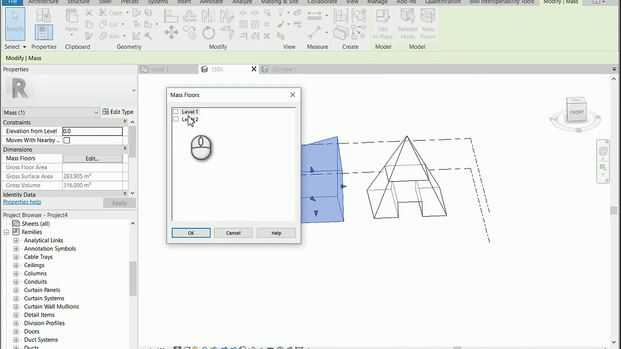 Mass Objects in Revit - YouTube