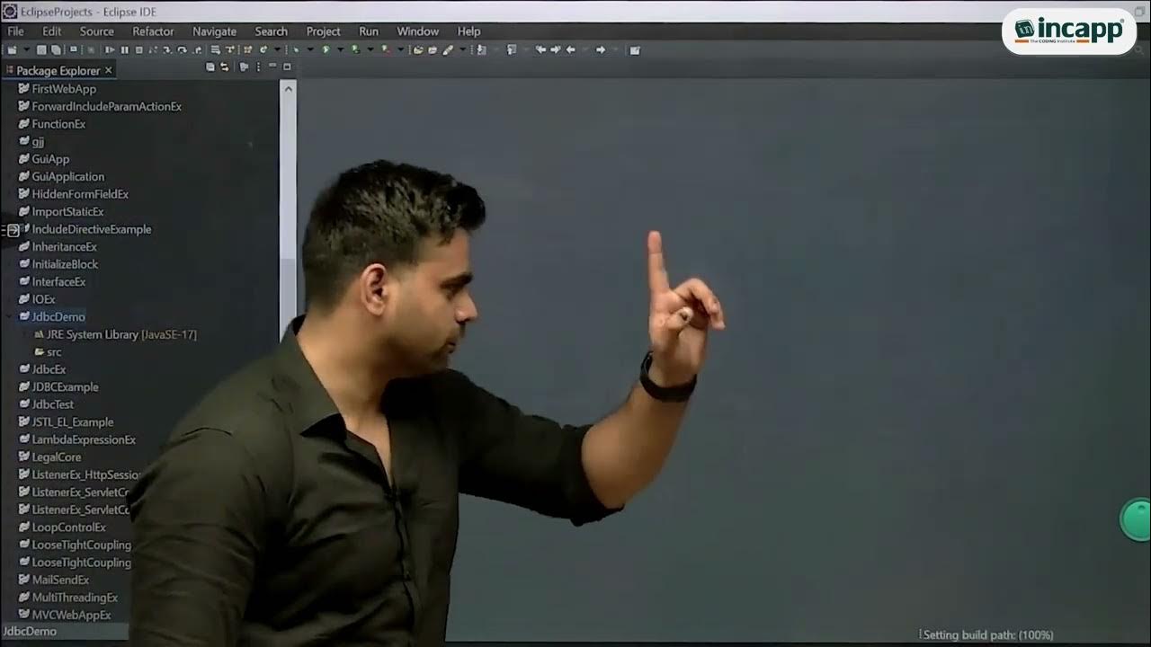 Jdbc 5 Steps And Insert Operation Java Rahul Chauhan Incapp Youtube 5711