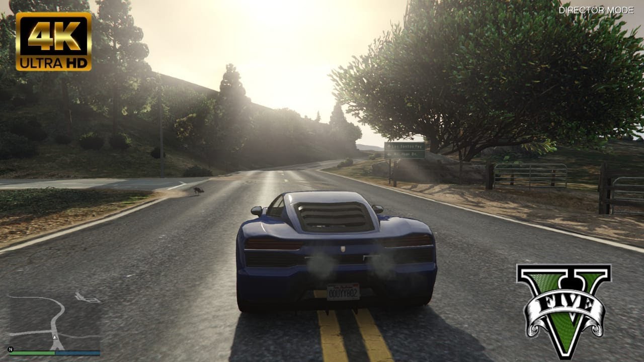 🌅 Peaceful Morning Drive in GTA V | 4K Ultra HD | Cinematic Car Ride ...
