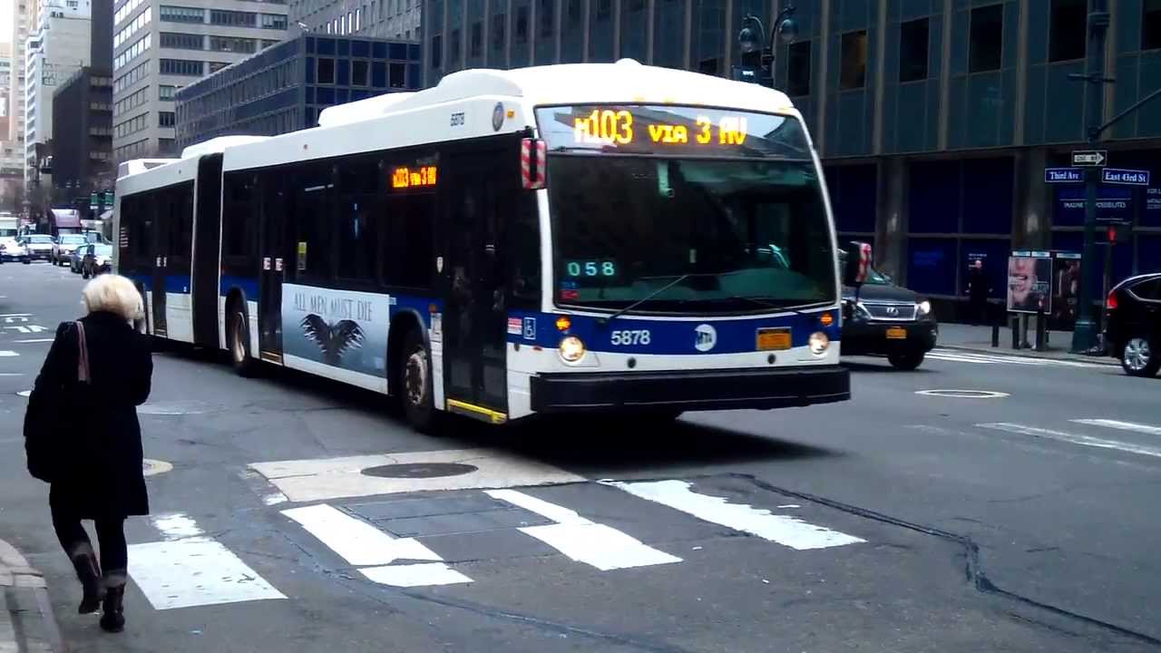 NYCT Regional Bus: Nova Bus LFSA 5878 M103 Bus@3rd Avenue/East 44th ...
