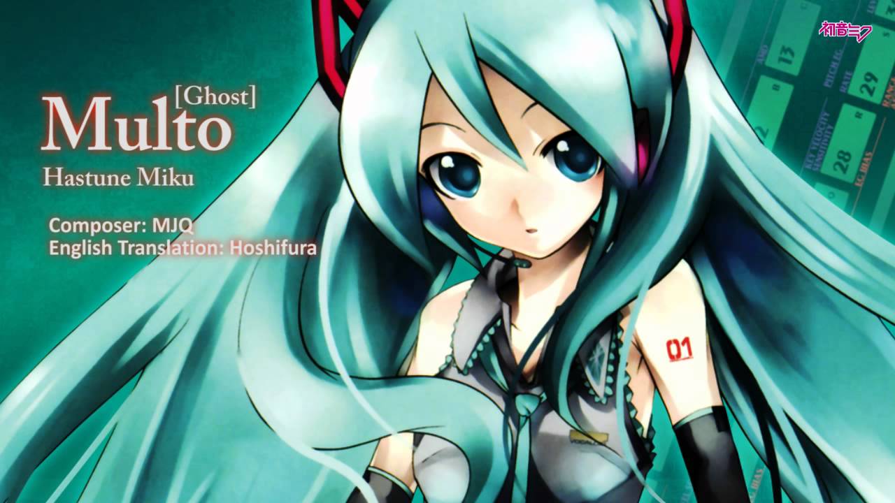 MJQ - Ghost [Multo] ft. Miku Hatsune [初音ミク] (With English Sub) - YouTube