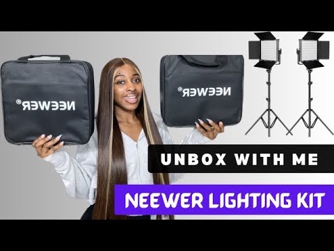 NEEWER Bi-color 660 LED Video light setup | Unboxing & Testing | Stand ...
