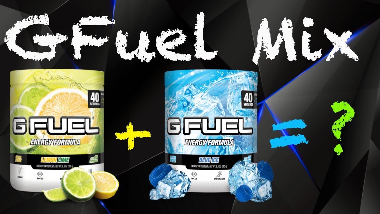 GFuel Mix: Lemon Lime and Blue Ice (Taste Test) - YouTube