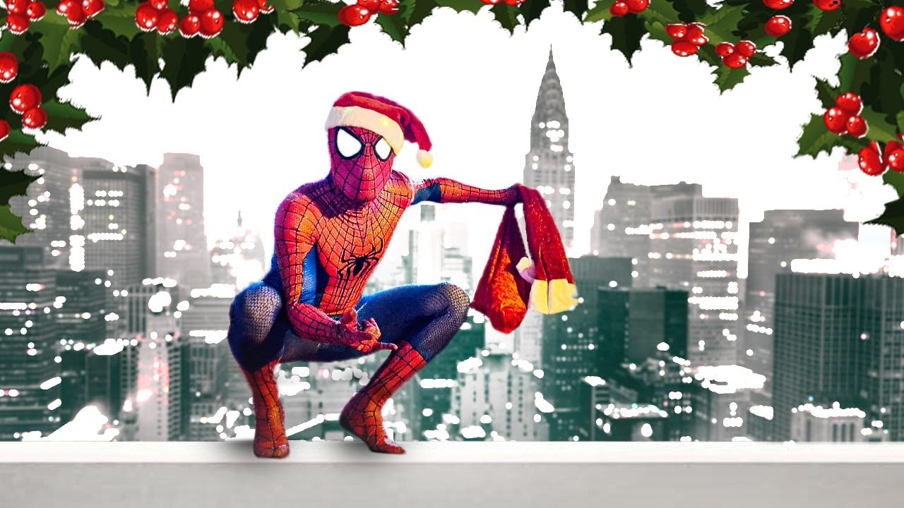 SPIDER-MAN OFFRE DES CADEAUX DE NOËL - YouTube