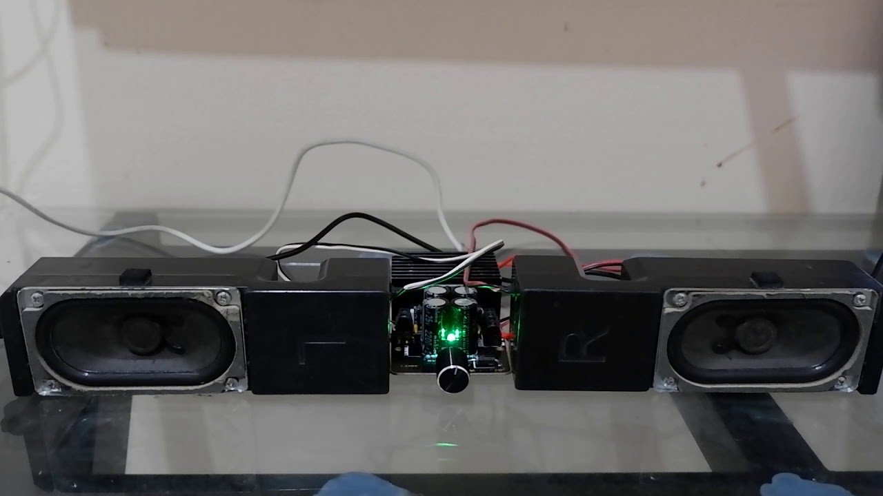 Test bass loa sharp 10w 8 ôm tháo tivi - YouTube