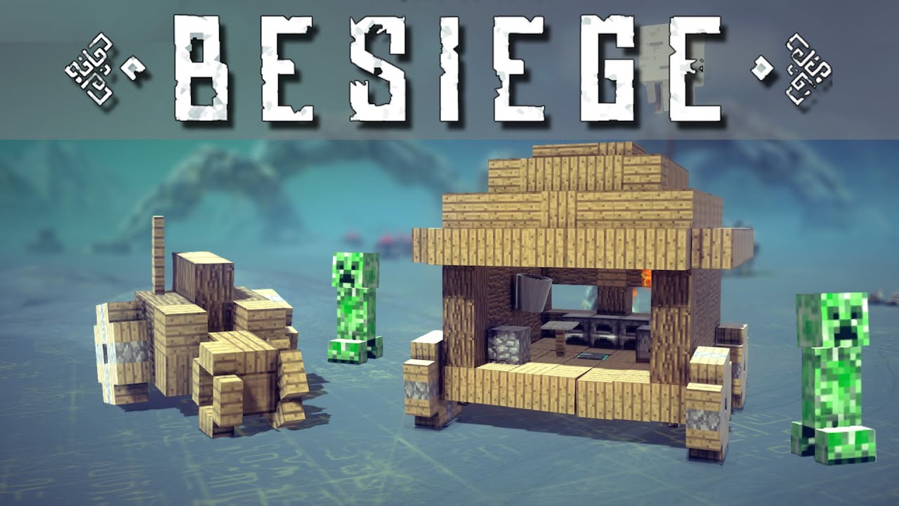 Minecraft in Besiege?!? - Besiege Skin Pack - YouTube