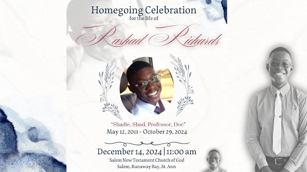 Thanksgiving Service for the Life of Rashad Richards - YouTube