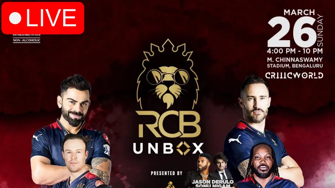 RCB Unbox Event IPL 2023 LIve Streaming|RCB Unbox Event LIve 2023|RCB ...