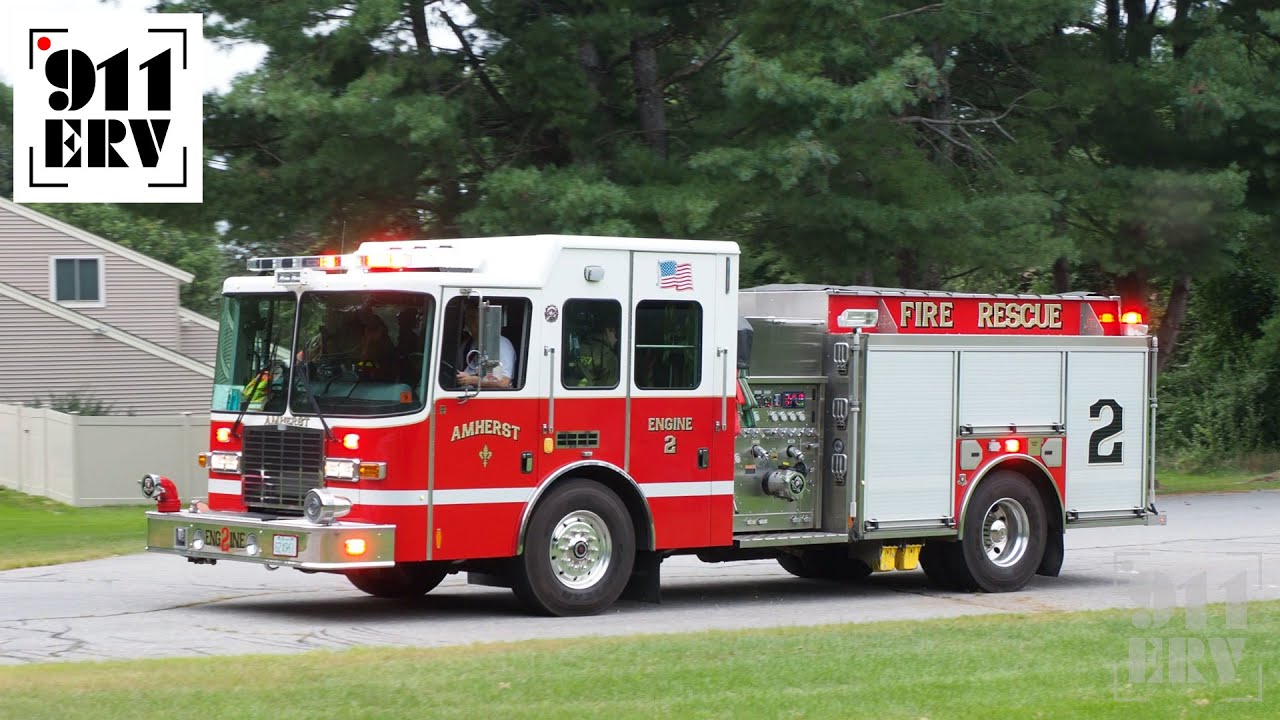 Amherst Fire Truck Responding | Engine 2 - YouTube