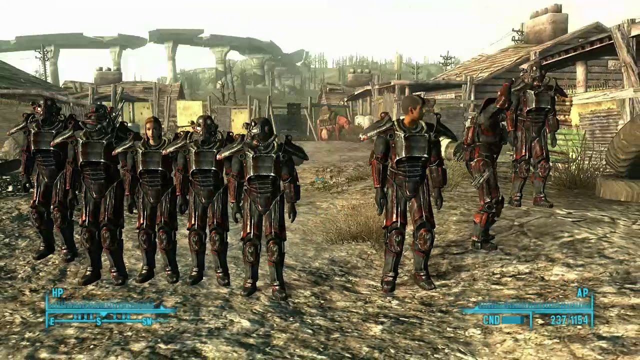 BoS Outcasts vs Super Mutants + training at Big Town round 1 #fallout3 ...