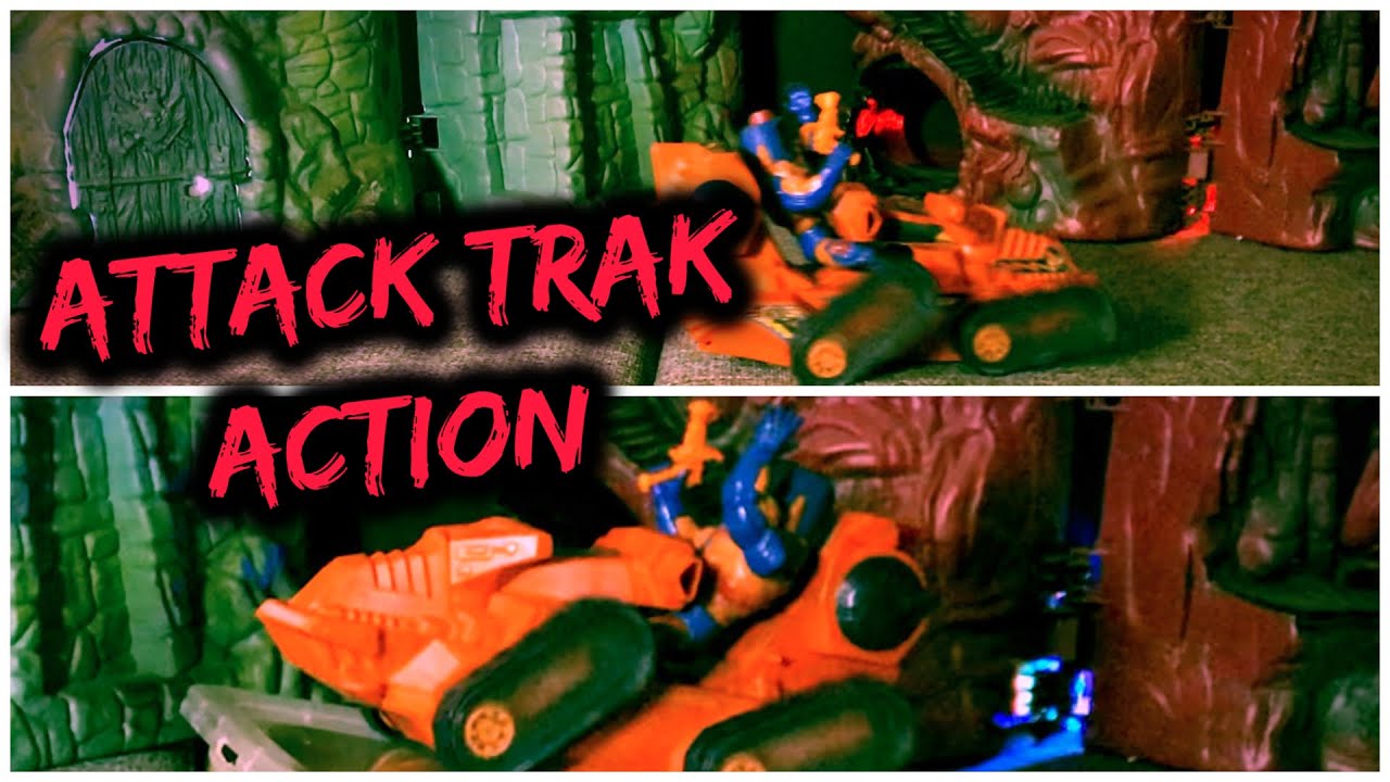 ATTACK TRAK IN ACTION! (Vintage Masters of the Universe Vehicle Action ...