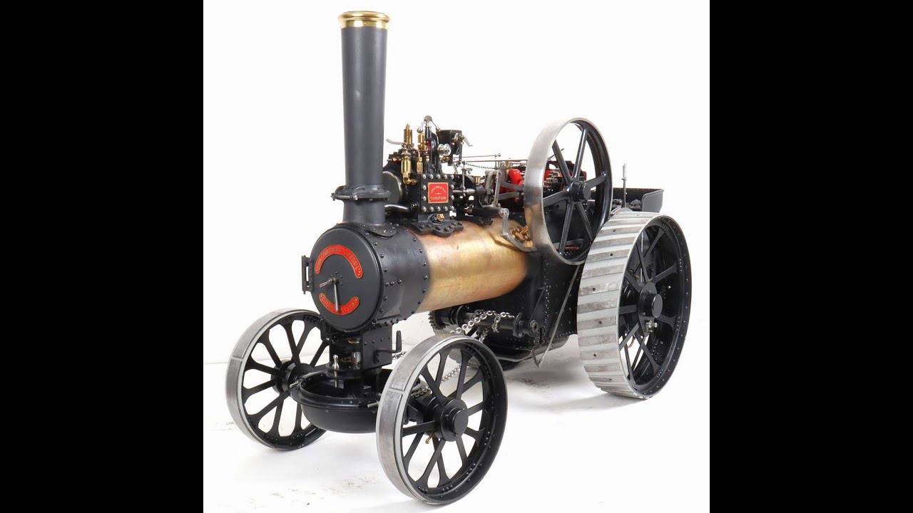 2 inch scale Fowler A7 agricultural engine - YouTube