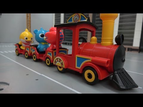 핑크퐁 아기상어 친구들과 기차 장난감 놀이 Pinkfong Baby Shark Play Train Toys with ...