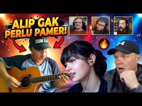 GILA! ADA BENARNYA, MIND BLOWING😨 TEKNIK PETIKANNYA!! #alipbata #reaction #coversong #europe #carrie
