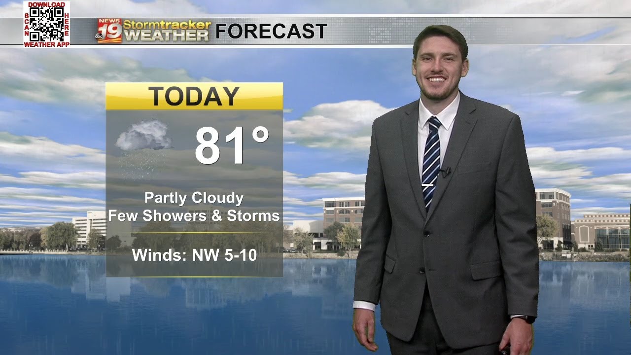 Some rain chances on Thursday before a nice-looking Friday - YouTube