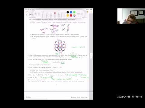 Visual Group theory comprehensive homework overview part 2 - YouTube