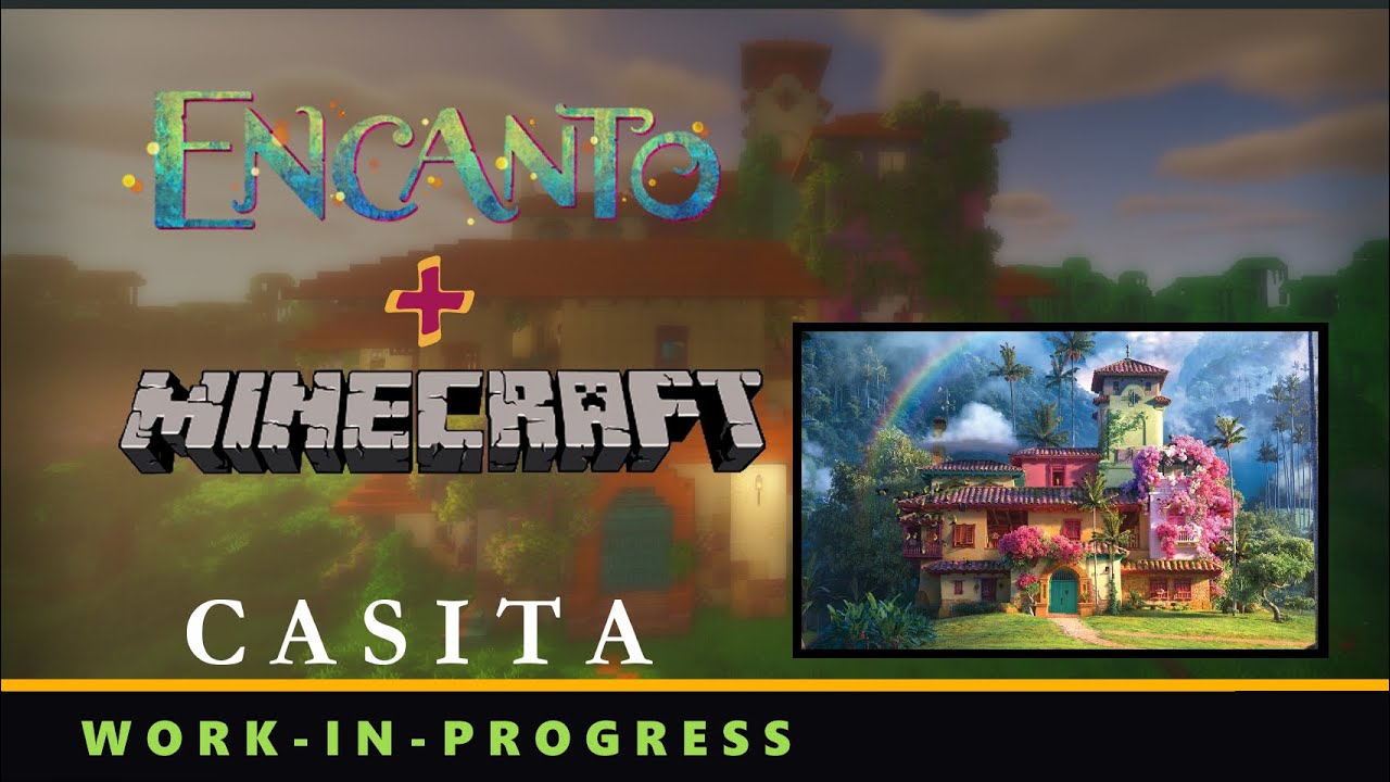 Minecraft: ENCANTO'S CASITA W/ INTERIORS! (work-in-progress // speed ...