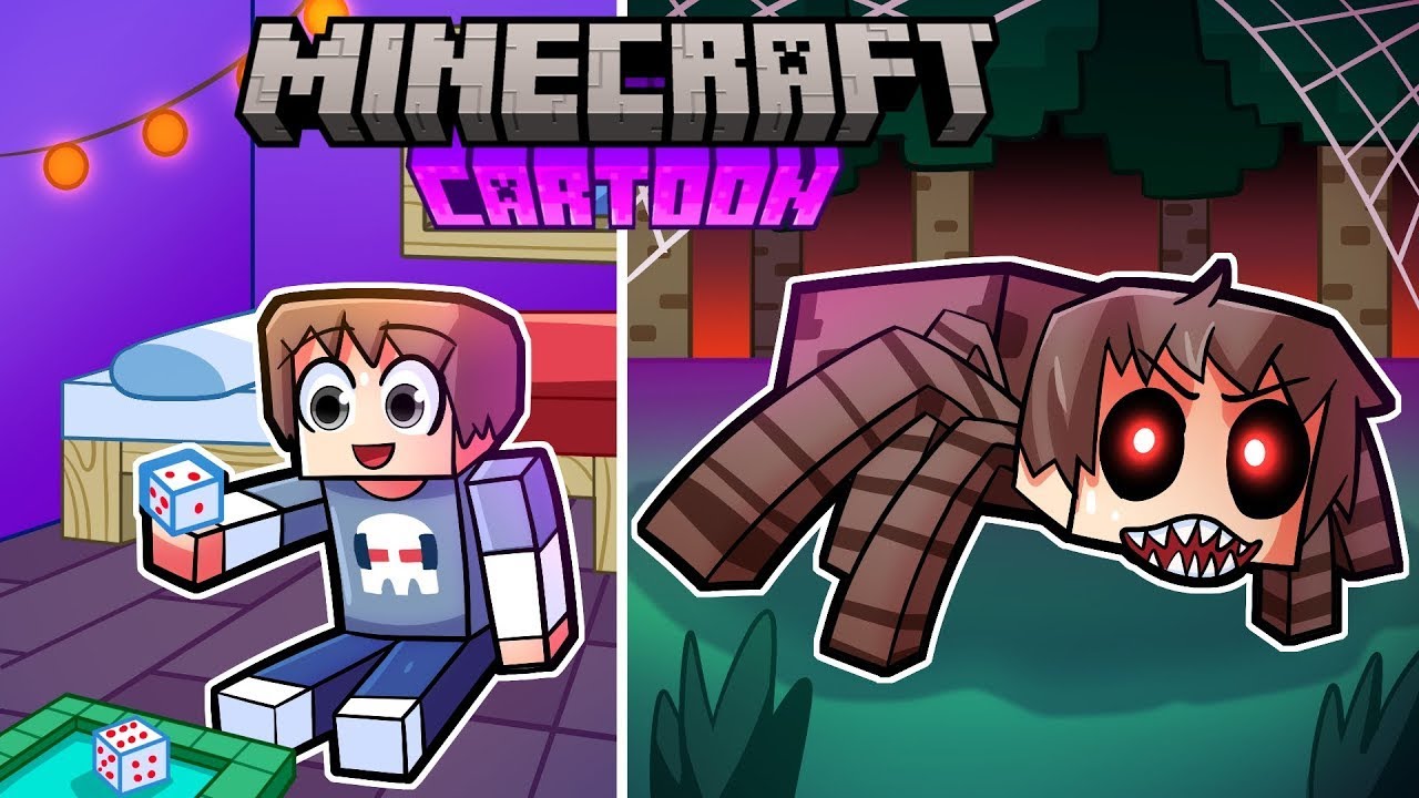 Turning into a SPIDER on HALLOWEEN 🎃 | Minecraft Cartoon | Ep 3 - YouTube