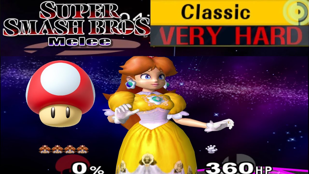 Super Smash Bros. Melee - Classic Mode Gameplay with Giant Daisy - YouTube
