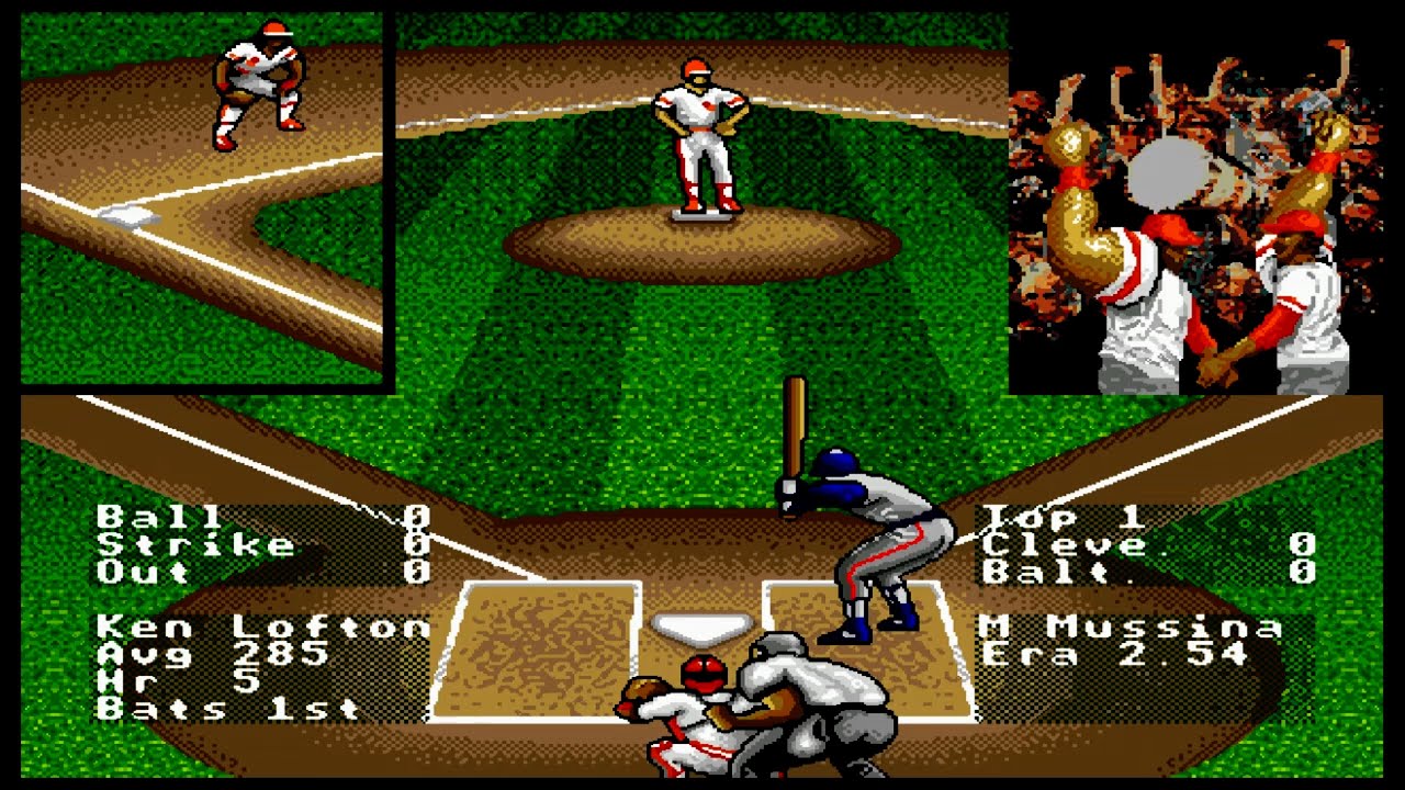 RBI Baseball 93 (Genesis) Cleveland vs Baltimore - YouTube