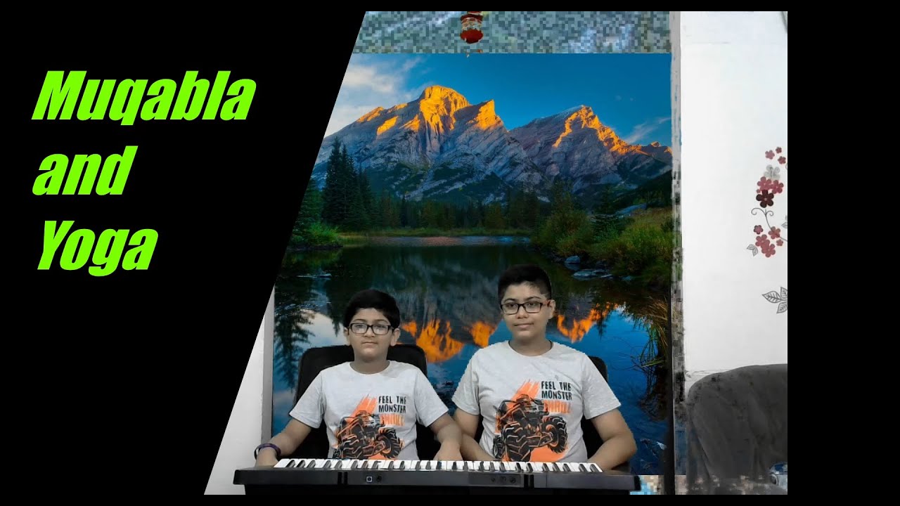 Muqabla on Keyboard and yoga by a kid - YouTube