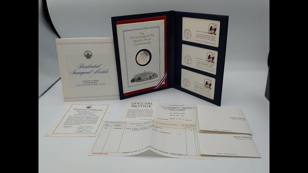 Jimmy Carter Silver Coin unboxing video time capsule from 1977 original ...