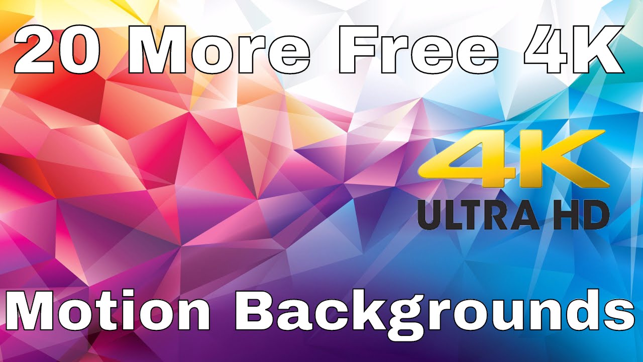 20 more Free 4k Motion Backgrounds part 2 - YouTube