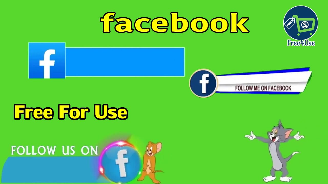 Facebook Follow me - Green Screen - หน้าจอสีเขียวฟรี - Free4Use ...